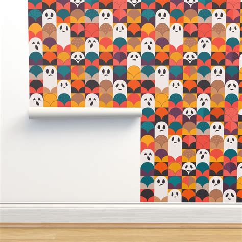Hide And Boo Wallpaper Spoonflower