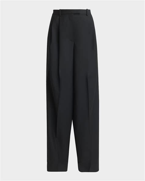 Givenchy Pleated Wool Mohair Tuxedo Pants Neiman Marcus