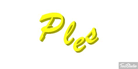 Ples Name Animated  Logo Designs