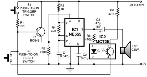 Latch Up Alarm Using Opto Coupler