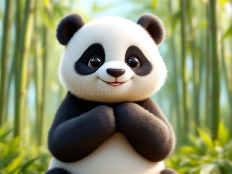 Cute Panda Design Stock Illustration Illustration Of Mascot 357702408