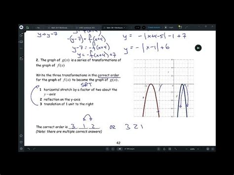 Free Video Combined Transformations And Radical Functions Lesson 6