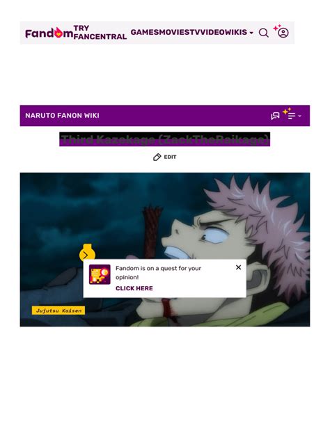 Third Kazekage Zacktheraikage Naruto Fanon Wiki Fandom Pdf