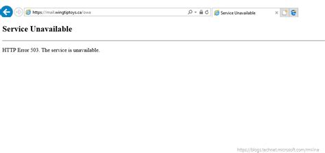 Wap 2016 Published Application Not Working Error 503 250 Hello
