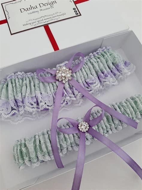 Lavender Sage Wedding Garter Sage Green Garter Garter For Bride Wedding Garter Set Bridal
