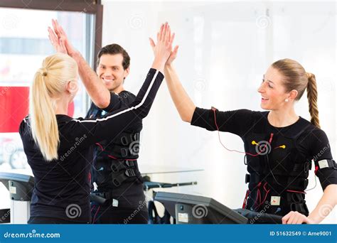 Coach Giving Ems Training Stock Image Image Of Electrode 51632549