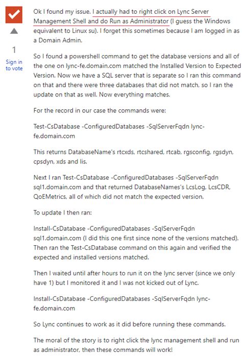issue with installing kb3061064 on sfb 2015 running on windows server