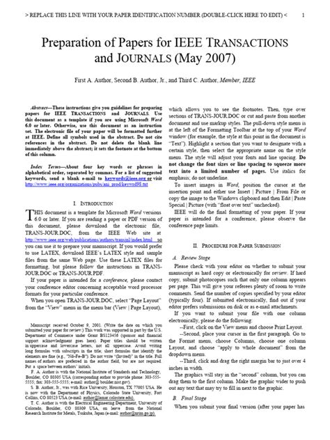 Ieee Format Pdf