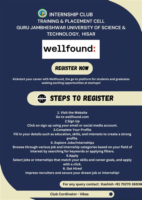 Training And Placement Cell Gjusandt Hisar On Linkedin Launch Your Startup Career With Wellfound