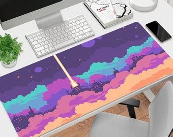 Desk Mat Pixel Art Etsy
