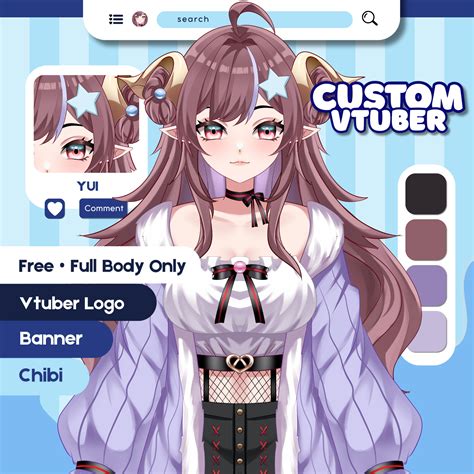 Custom Vtuber Live2d Model Vtuber Asset Vtuber Commission Rigging