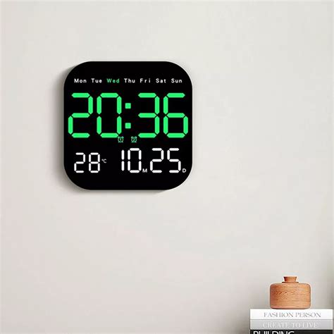 Digital Clock 72 Display Digital Wall Clock With Remote Control