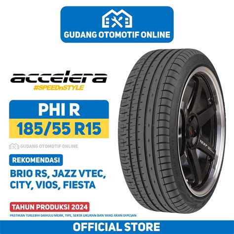 Jual Ban Accelera Phi R 185 55 R15 Ban Mobil Brio RS Jazz Vios City Fiesta Shopee Indonesia