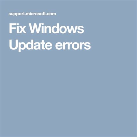 Troubleshoot Problems Updating Windows Windows Updating Windows Computer Error