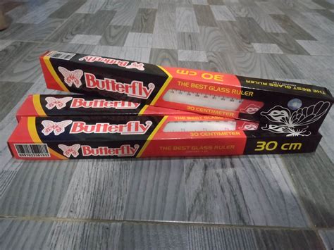 Penggaris Butterfly 30 Cm Harga Per Pack Isi 12 Pcs 1 Pack Penggaris Butterfly Isi 12 Pcs