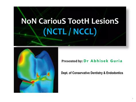 Non Carious Tooth Lesions Pptx