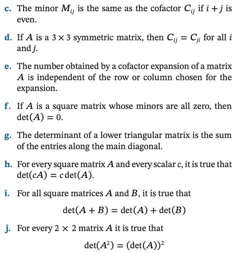 Solved True False Exercises Tf In Parts A J Determine