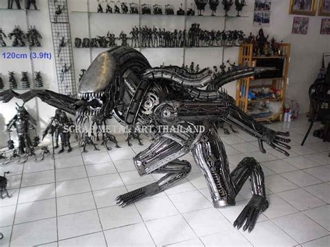 Alien Statue Life Size Metal Xenomorph Replica For Sale Made In Thailand