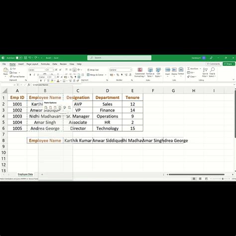 Transpose In Excel Convert Rows To Columns And Vice Versa Youtube