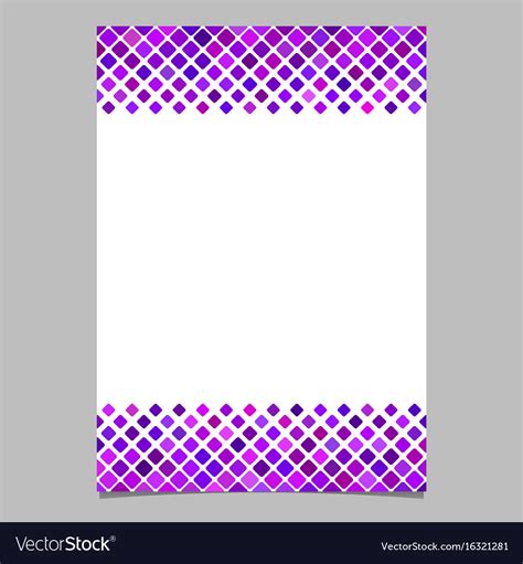Brochure Template From Purple Diagonal Square Vector Image