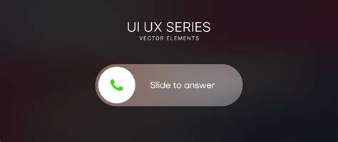 Phone Incoming Call Screen Elements Slide To Answer Accept Button Decline Button Incoming
