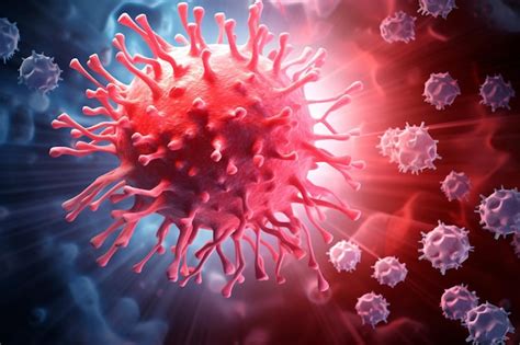 Premium Photo World Aids Day Concept Illustration Hiv Infected Cells