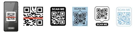Premium Vector QR Code Frame Set Scanning Phone Scan Me Tag Template QRcode For Mobile App