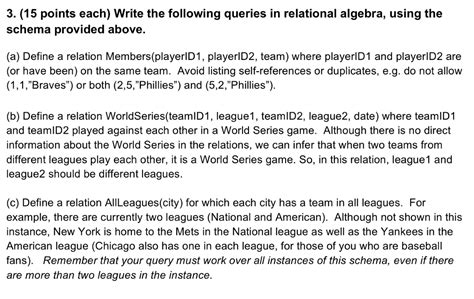 Solved The Database You Will Use For This Assignment