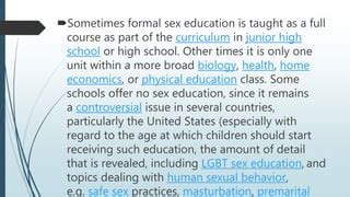 Sex Education Jerome Pascual PPT