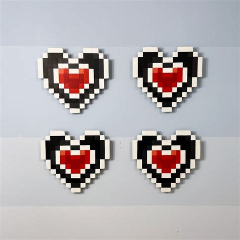 Zelda Heart Containers Pixel Legend Of Zelda Heart Container Pixelated