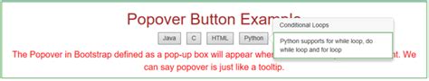 Bootstrap Popover How Does Popover Work In Bootstrap