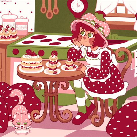 Strawberrys Kitchen By Esmeblaise Art On Deviantart