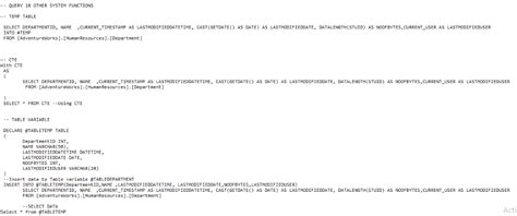 Solved Create 10 Temp Tables Using Adventureworks Database Create