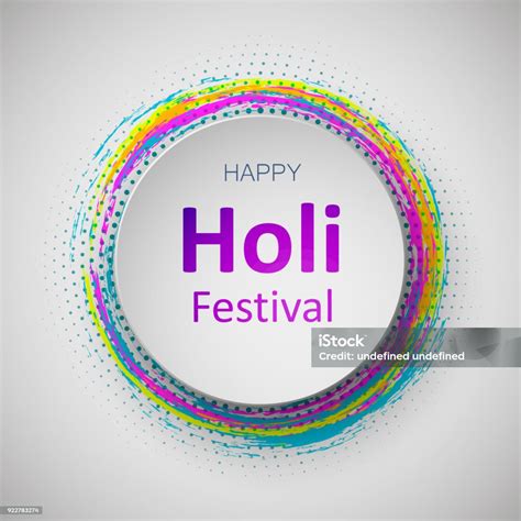 행복 한 Holi 인도 봄 색상의 축제 벡터 화려한 일러스트 레이 션 또는 배경과 Holi 축제 Holi 축제에 대 한 우대