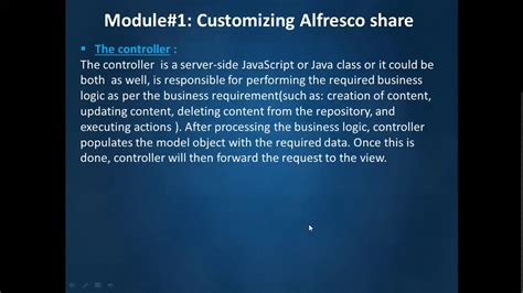 Alfresco Developer Create Dashlet 2 Youtube