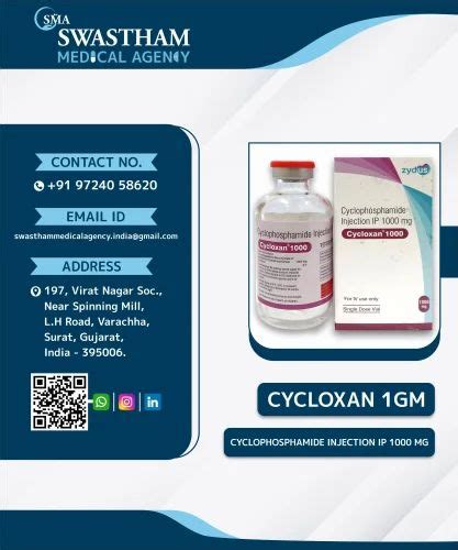 1gm Cyclophosphamide Injection At ₹ 200 Vial Cycloxan Injection In Surat Id 2854105196433