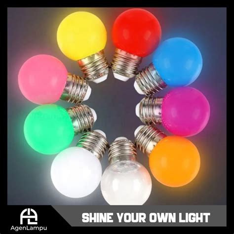 Jual Lampu Led Hias Pingpong W Watt Bohlam Lampu Hias Warna Warni E Shopee Indonesia