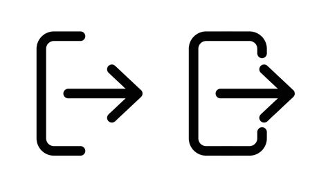 Exit Icon Set 45997560 Vector Art At Vecteezy