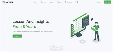 Reactjs Tailwind Css Framer Motionlanding Page مستقل