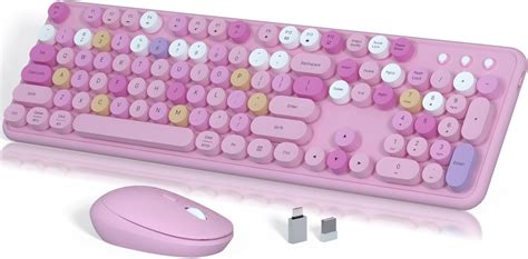 Links9 Wireless Keyboard And Mouse Full Size Retro