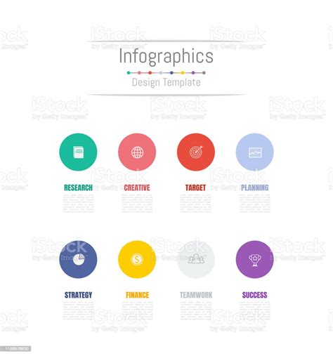 8가지 옵션 부품 단계 타임라인 또는 프로세스를 통해 비즈니스 데이터에 대한 인포그래픽 디자인 요소 벡터 일러스트레이션 0명에 대한 스톡 벡터 아트 및 기타 이미지 Istock