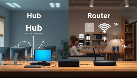 Perbedaan Antara Hub Switch Dan Router