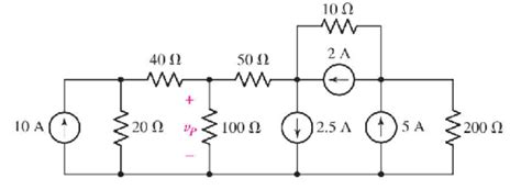 In The Circuit Shown Use Node Analysis To Find The
