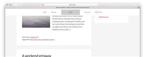 split menu on scroll in genesis sridhar katakam