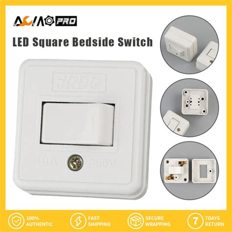 Aumopro Square Switch Surface Mounted 1 Gang For Lightwith Screw Led