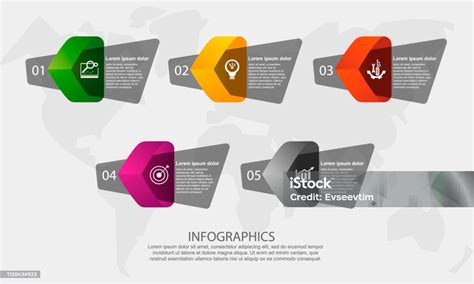 현대 3d 벡터 일러스트입니다 꽃잎 다섯 요소와 삼각형 레이블 Infographic 템플릿 아이콘 및 텍스트를 포함합니다 비즈니스 프레 젠 테이 션 워크플로 레이아웃 설계