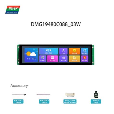 Dwin Inch HMI Touch Screen M Colors Uart TFT LCD Display Module For Arduino