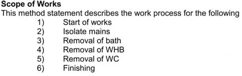 Free Method Statement Example HSEDocs Free Method Statement Example HSEDocs