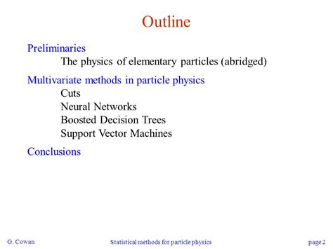 Topics In Statistical Data Analysis For Particle Physics Ppt Download
