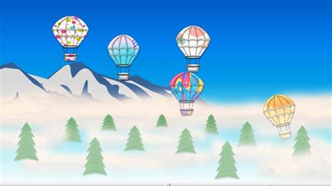 Background Animasi Kartun Bergerak Balon Udara 1 O Wae Balon Udara Animasi Kartun